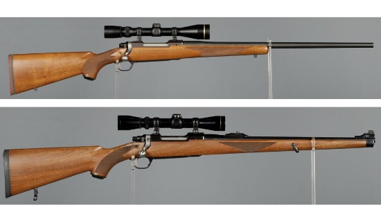 Two Ruger Bolt Action Rifles with Scopes | Guns & Military Artifacts ...