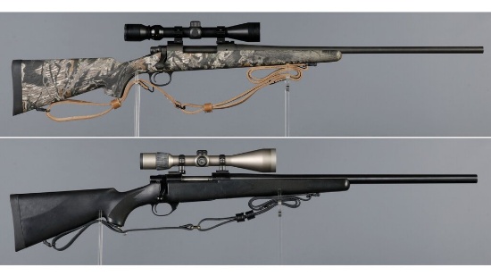 Two Bolt Action Rifles with Scopes | Guns & Military Artifacts Rifles ...