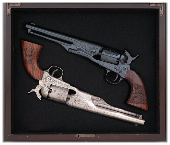 Two Colt Model 1861 Navy Custer Commemorative Revolvers | Guns ...