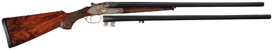 K Jaeger Engraved Aguirre & Aranzabal 16 Ga Shotgun 2 Barrel Set | Guns ...