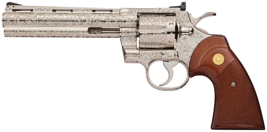 Factory Engraved Colt Python Revolver with Factory Letter | Guns ...
