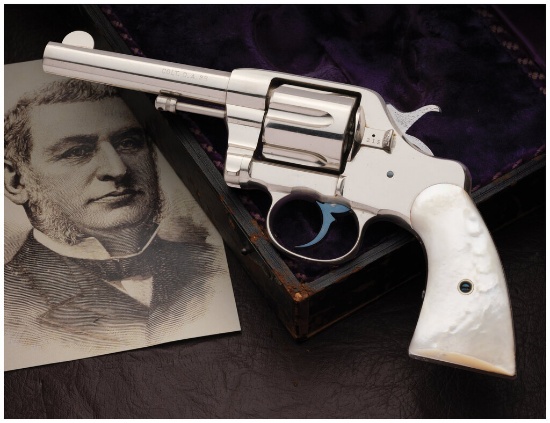 Factory Presentation Inscribed Colt Model 1889 Revolver | Guns ...