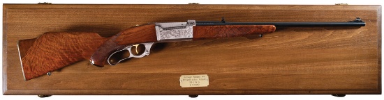 Documented Factory Engraved Savage 99M/99PE Deluxe Rifle in .284 | Guns ...