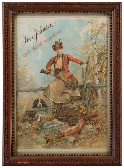 Framed Iver Johnson Revolvers and Shotguns Advertising Print | Guns ...