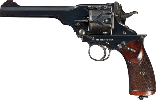 British Webley-Fosbery 1901 Automatic Revolver in .455 Webley | Guns ...