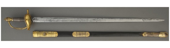 U.S. Ames Model 1832 General Officer Sword with Scabbard | Guns ...