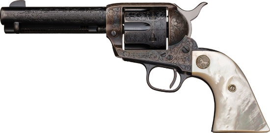Glahn Factory Engraved Single Action Army Revolver .357 Magnum | Guns ...