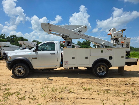 2018 Dodge Ram 5500 Bucket Truck - 4x4, Versalift VST47, 52FT Reach ...