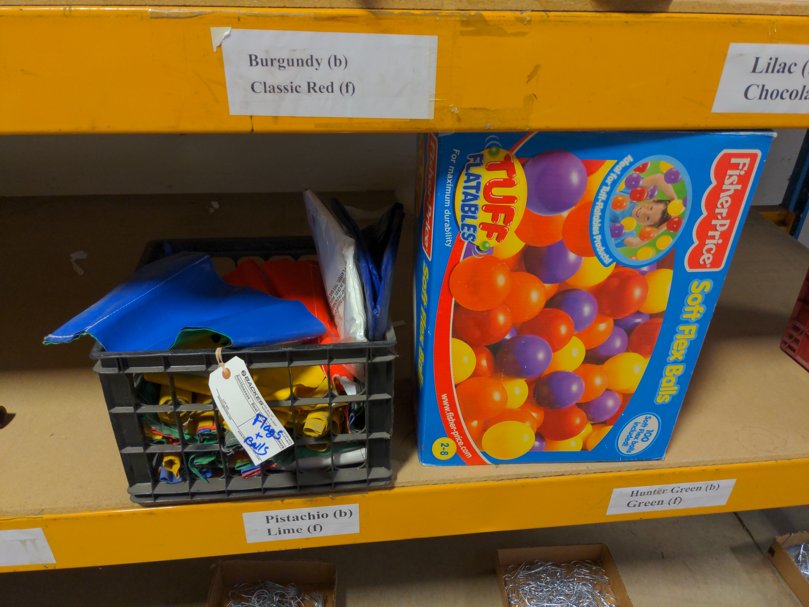 All to go - Flags and half box flex balls | Proxibid