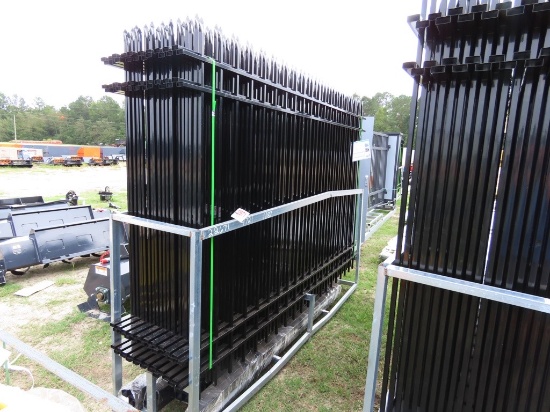 Fen galvanized steel fence, 8ft x 10ft panels #20, 21post w/connector ...