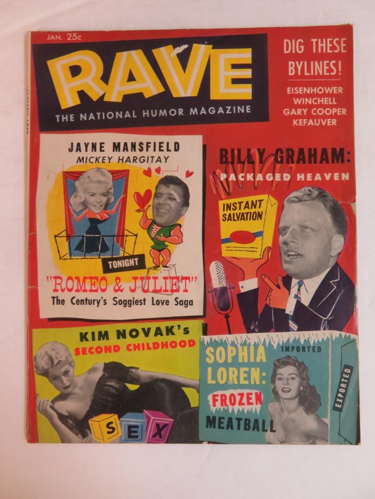 Vintage 1958 Rave Magazine with Jayne Mansfield | Proxibid