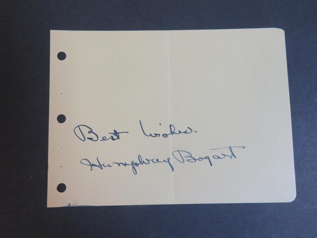 Humphrey Bogart Signed Cut Signature from Scrap | Proxibid