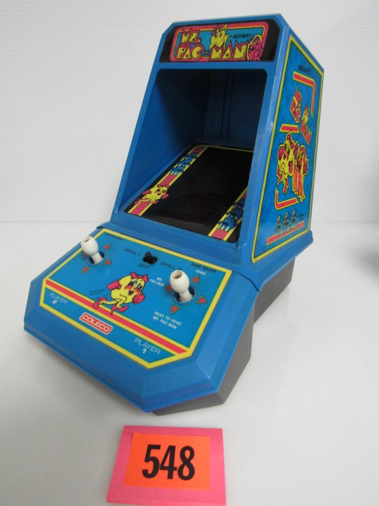 Vintage 1981 Coleco Ms. Pac-Man Table top Arcade | Proxibid