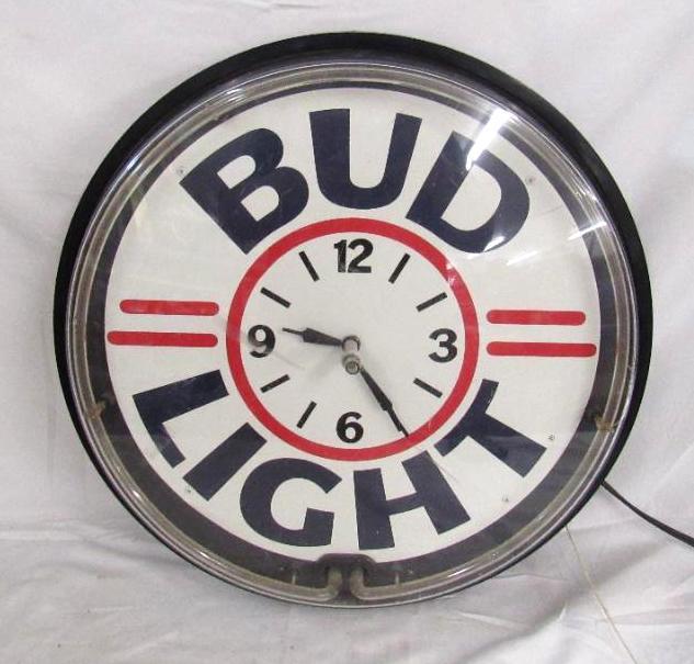 Bud Light Clock BUD LIGHT BEER NEON ELECTRIC LIGHTED CLOCK PRICE