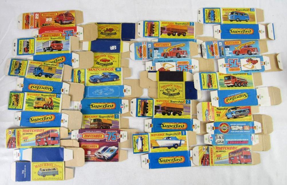 Lot (20) Vintage 1960's/70's Matchbox Empty Boxes | Proxibid