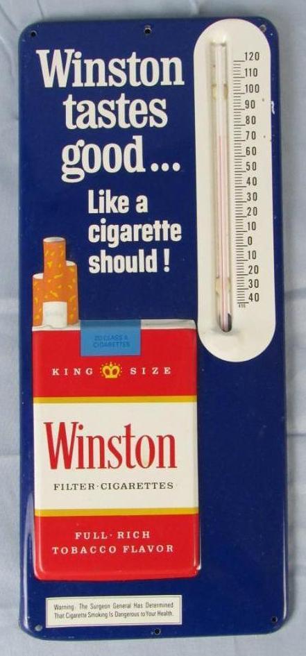 Vintage Winston Cigarettes Embossed Metal | Proxibid