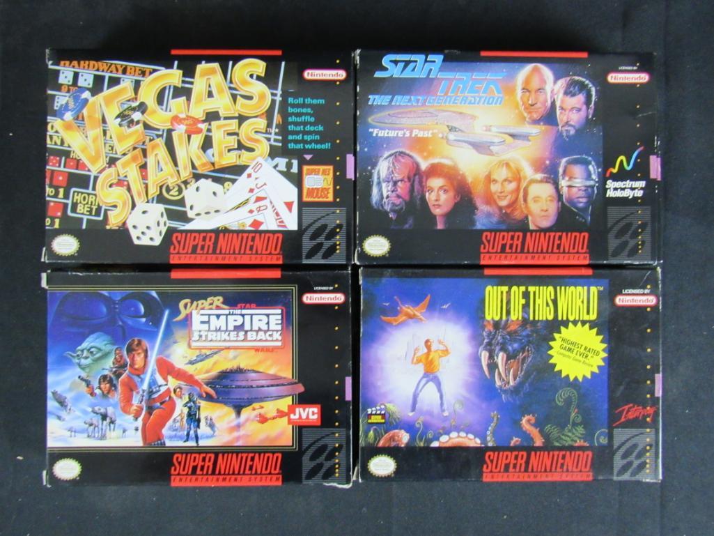 Lot (4) Vintage Super Nintendo SNES Games | Proxibid