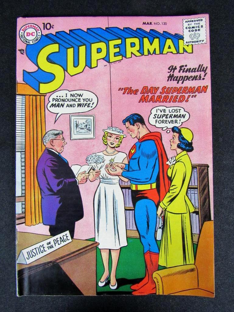 Superman #120 (1958) "The Day Superman Married" | Proxibid