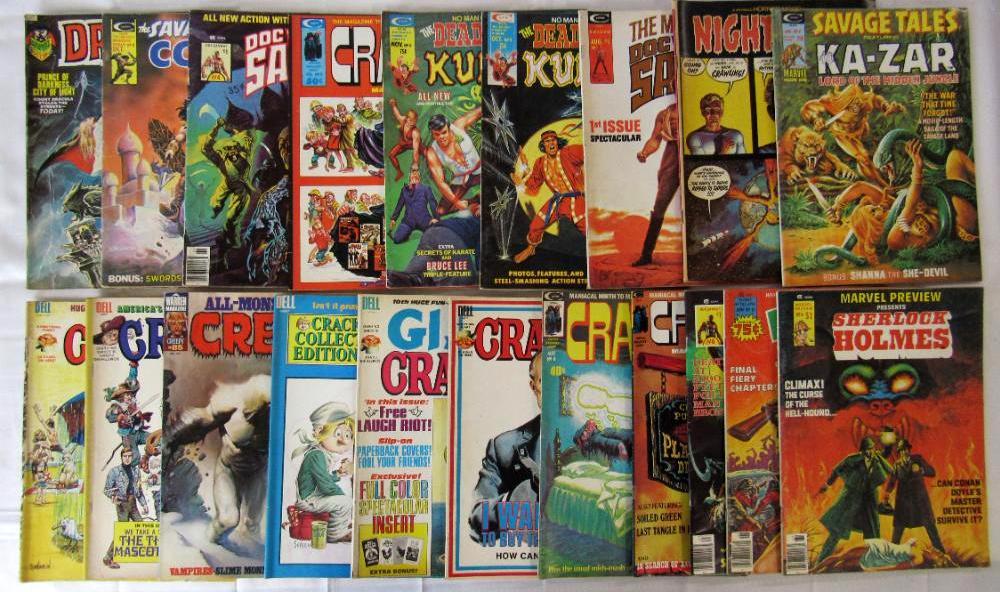 Box Lot Asst. Bronze Age Magazines- Horror, Kung | Proxibid