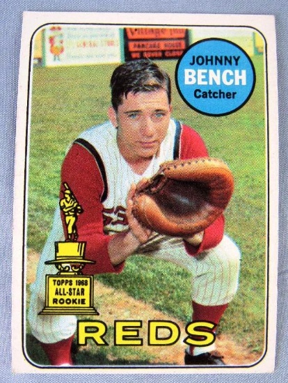 1969 Topps #95 Johnny Bench Rookie Trophy/ 2nd Year Card | Art ...