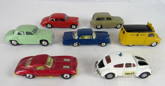Lot (7) Vintage Corgi 1/43 Scale Diecast Cars Original | Online ...