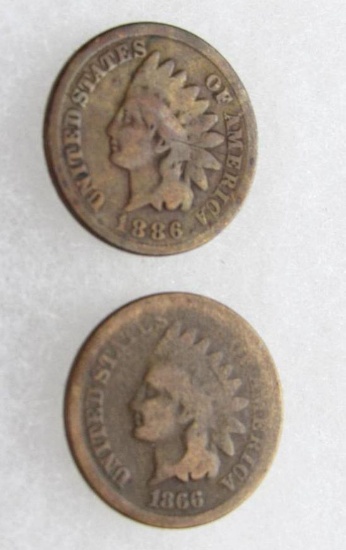 1866 & 1886 Indian Head Cents | Online Auctions | Proxibid 1866 & 1886 Indian Head Cents | Online Auctions | Proxibid
