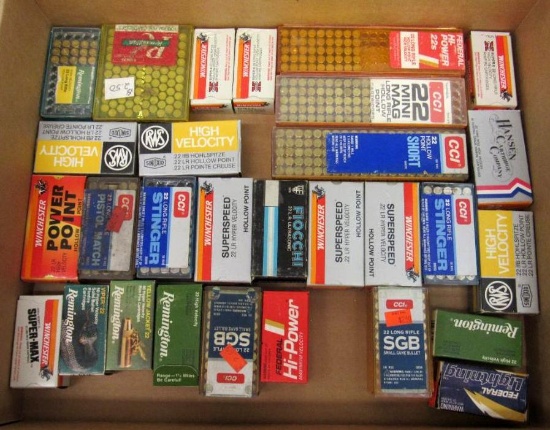 Large Lot (1200 Rds +) .22 Long Rifle Ammo. Western, CCI ++ | Online ...