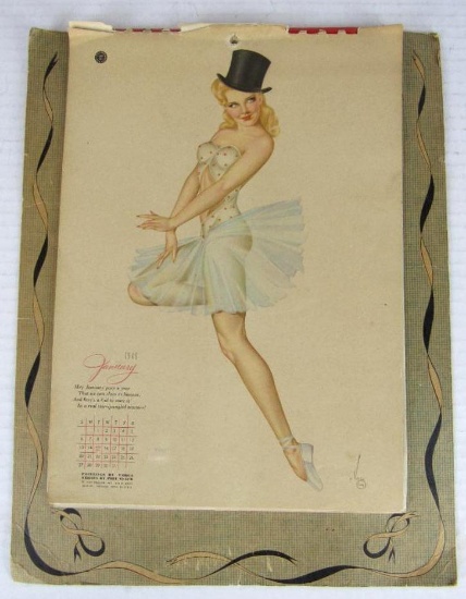 Antique 1946 Varga Girl Calendar 11 x 14" | Online Auctions | Proxibid