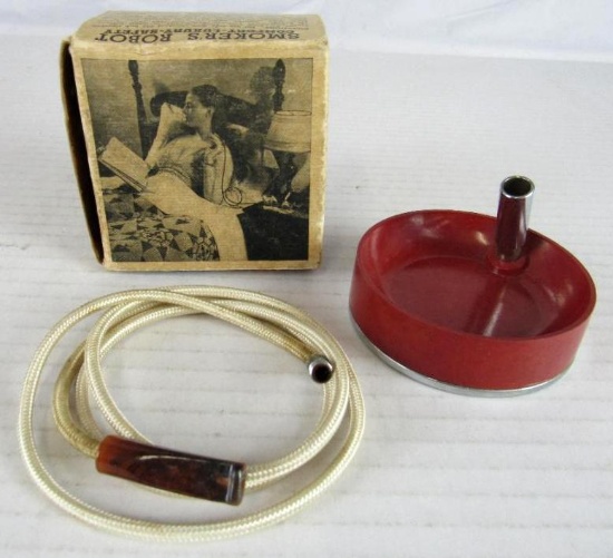 Antique Bakelite "Smoker's Robot" Luxury Cigarette Smoker in Original ...