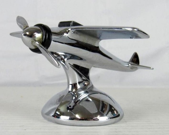 Excellent Vintage Chrome Airplane Table Lighter USA Made/ Art Deco ...
