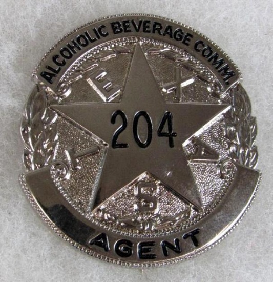 Vintage Obsolete Texas Alcoholic Beverage Agent Chest Badge | Online ...
