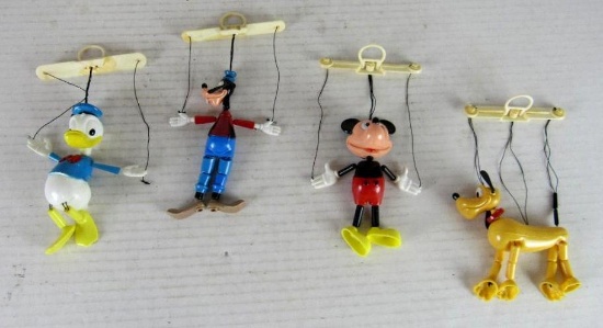 Excellent Set (4) 1940's-50's Walt Disney Hard Plastic Marionettes ...