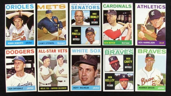 Lot (10) 1964 Topps Baseball Stars | Art, Antiques & Collectibles ...