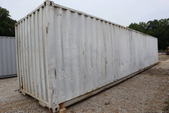 40' Conex Box (w/ Shelving & Lights) *Holes in roof | Heavy ...