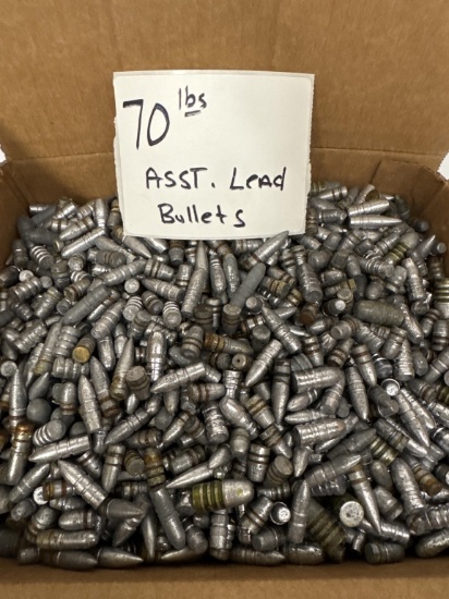70 LBS ASSORTED LEAD BULLETS | Guns & Military Artifacts Reloading ...
