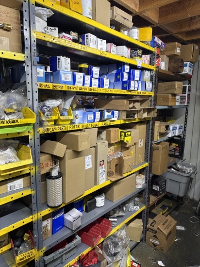 PARTS ROOM RACK AND CONTENT | Heavy Construction Equipment Light ...