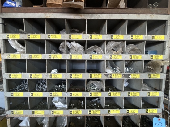 METAL PARTS BIN & CONTENTS | Heavy Construction Equipment Light ...