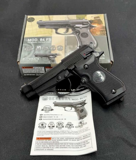 UMAREX BERETTA 84 FS CO2 BB PISTOL w/BOX & MANUAL | Guns & Military ...