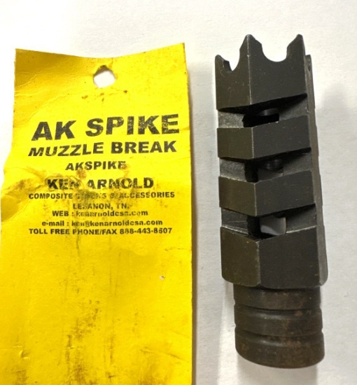 THREADED AK SPIKE MUZZLE BREAK AKSPIKE | Guns & Military Artifacts Gun ...