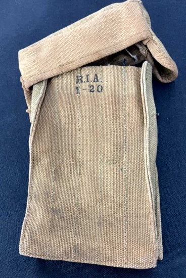 WWI U.S. ARMY PEDERSEN DEVICE POUCH R.I.A. 1920 | Guns & Military ...
