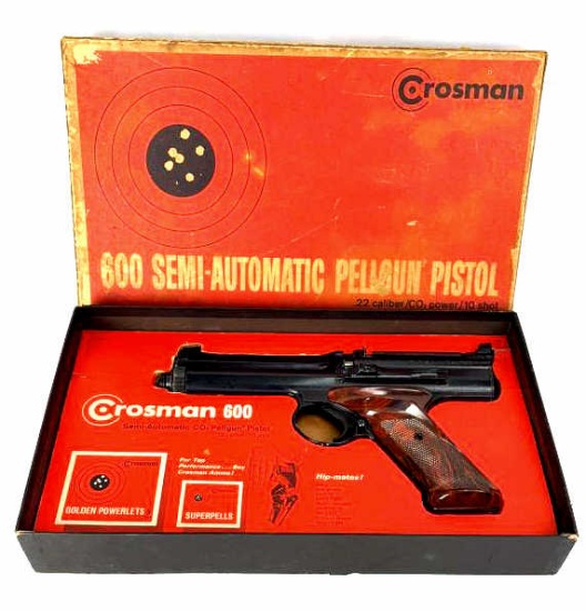 VINTAGE CROSMAN 600 SEMI-AUTO .22 CO2 PELLET GUN | Guns & Military ...