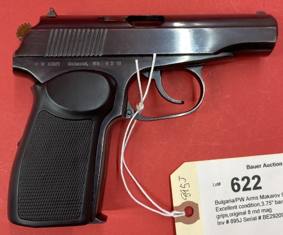 Bulgaria/PW Arms Makarov 9mm Mak Pistol | Guns & Military Artifacts ...