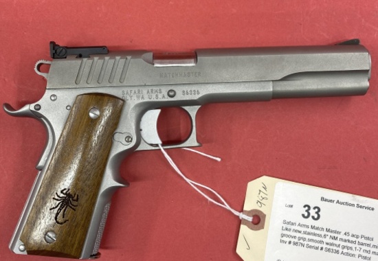 Safari Arms Match Master .45 acp Pistol | Guns & Military Artifacts ...
