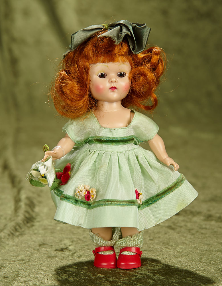 8" Auburn Painted Lash Ginny in Green Taffeta | Proxibid