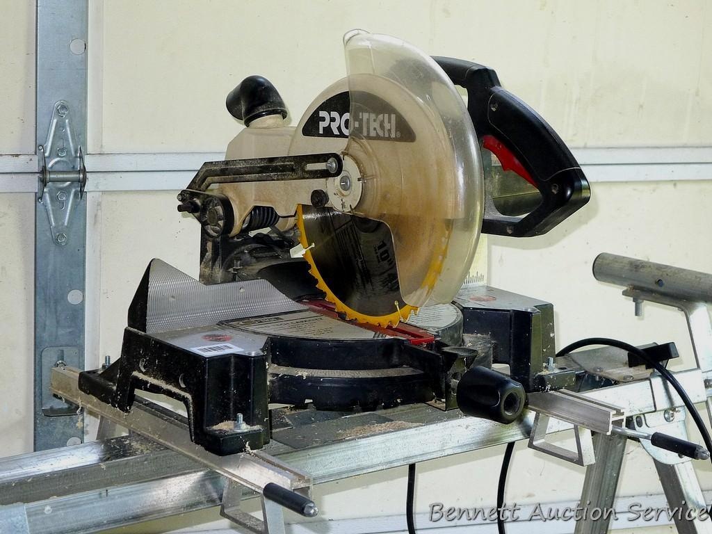 Pro-Tech 10" Compound Miter Comes With Aluminum Frame Workbench Feet X ...