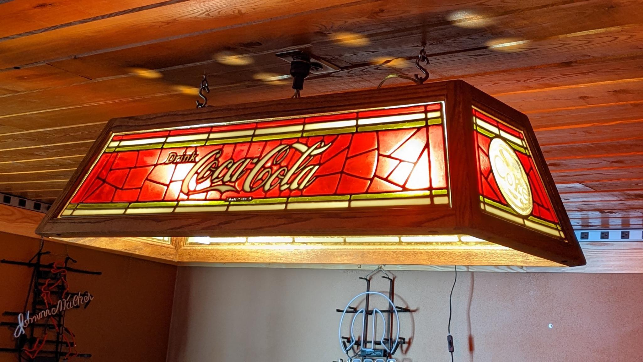 Coca Cola Pool Table Light