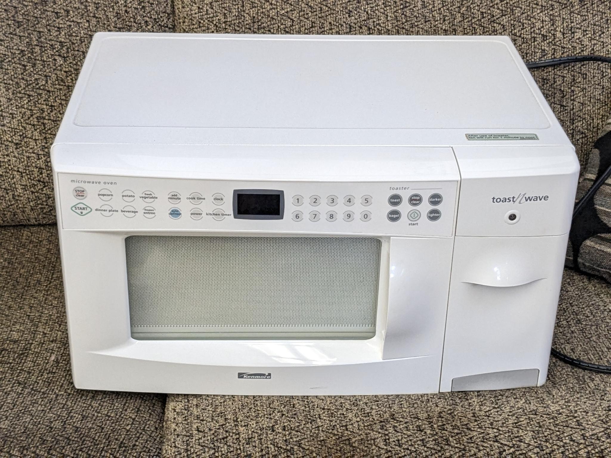 Kenmore Toast N wave microwave and toaster is | Proxibid