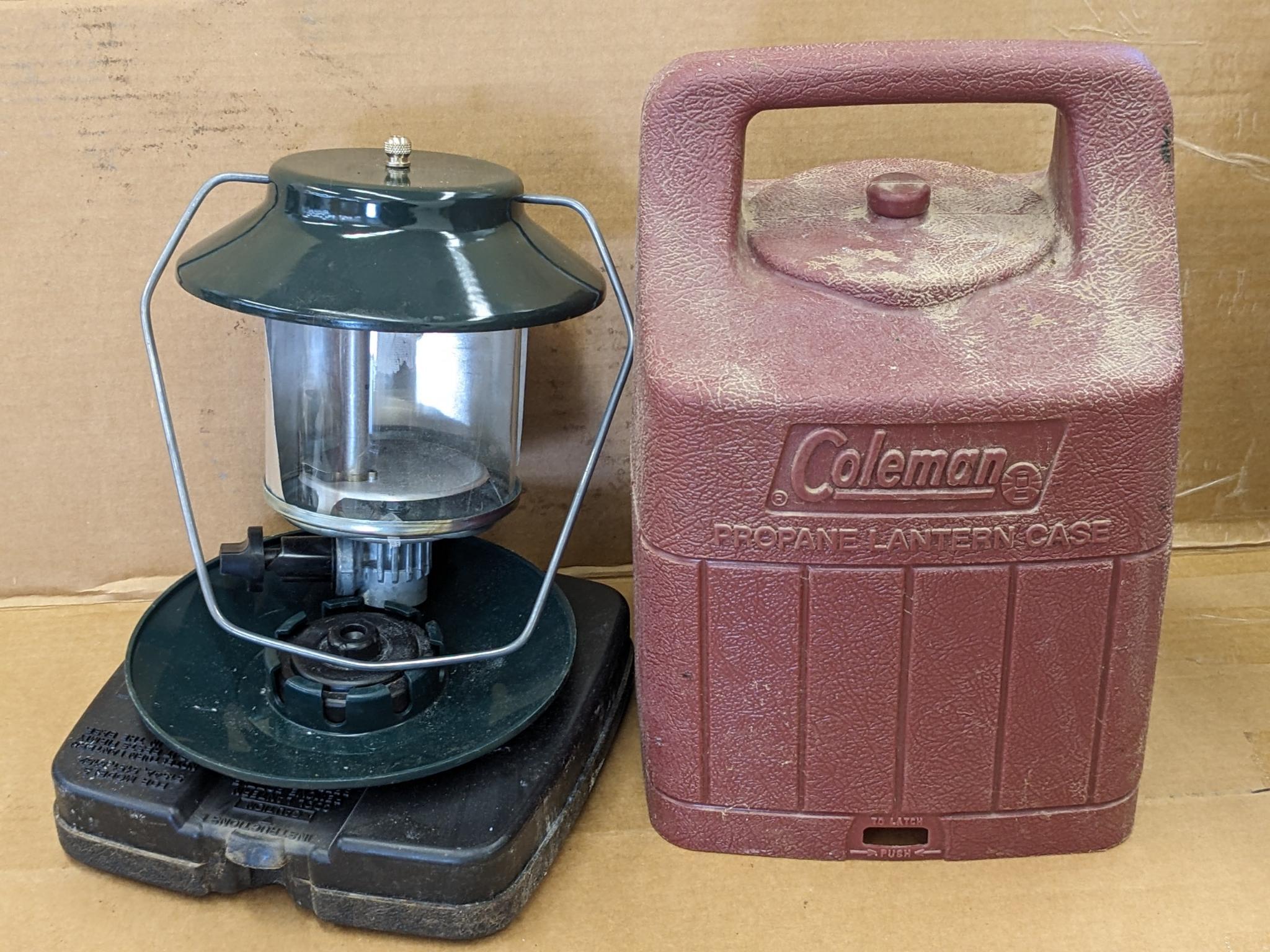 Propane Coleman Lantern Carrying Case Vintage Coleman Propane Lantern