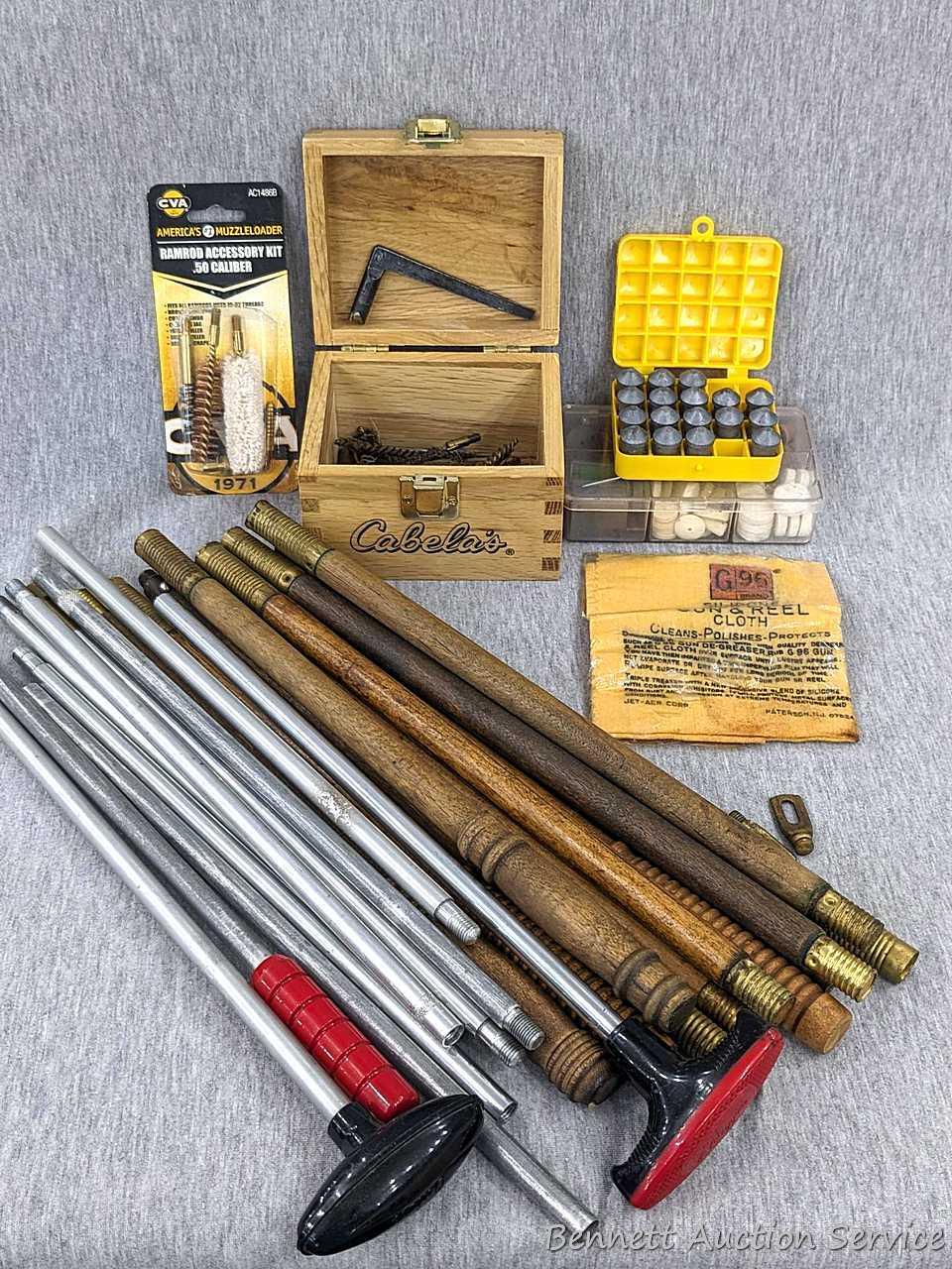 Muzzleloader cleaning rods, .50 cal brush kit, | Proxibid