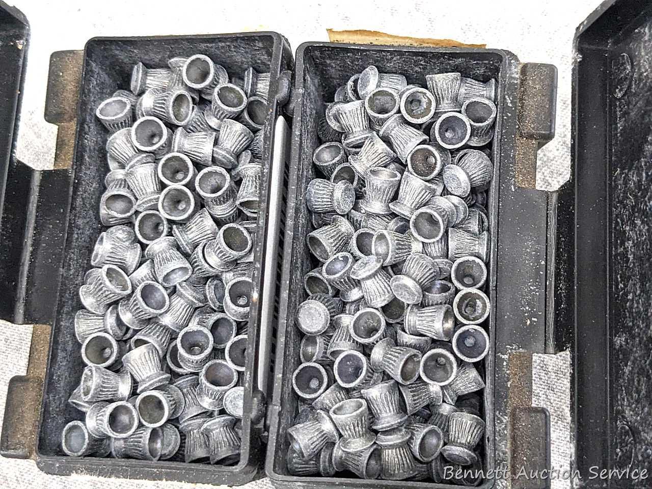 Two mostly full 250 piece containers of Daisy .22 | Proxibid